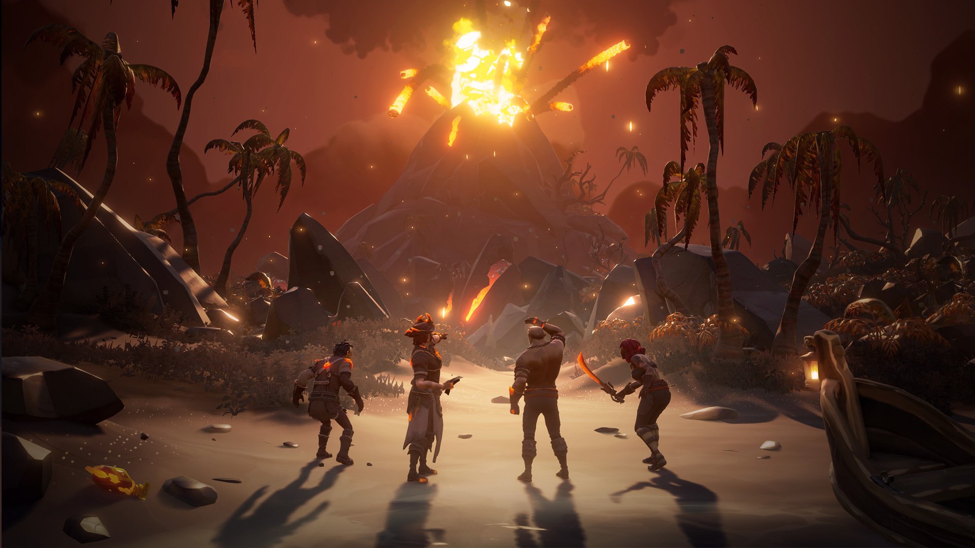 Sea of Thieves Forsaken Shores patch notes bring a new fiery area to ...