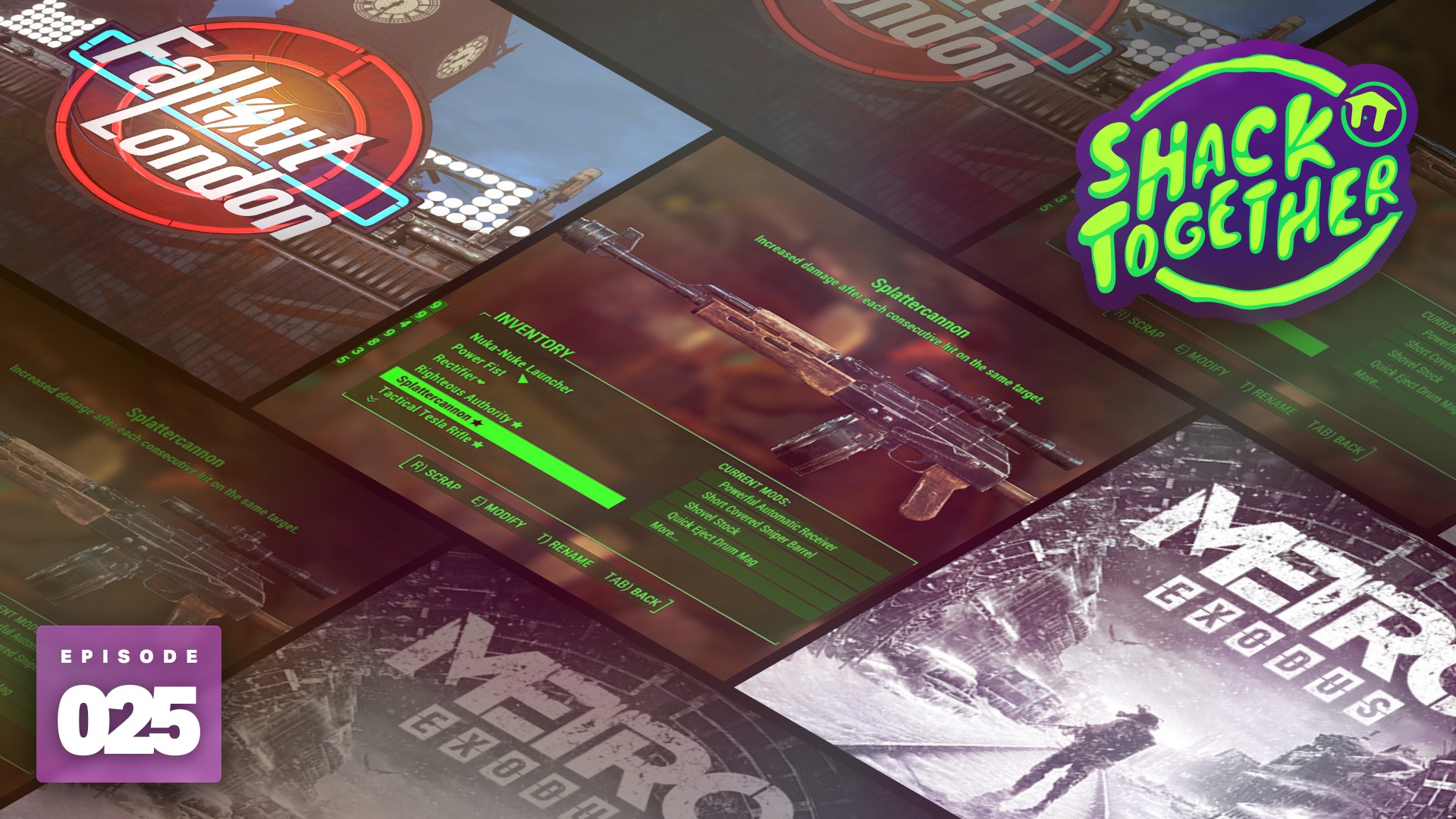 Shack Together 025 - Fallout London, Name That Weapon: The Game, feat ...