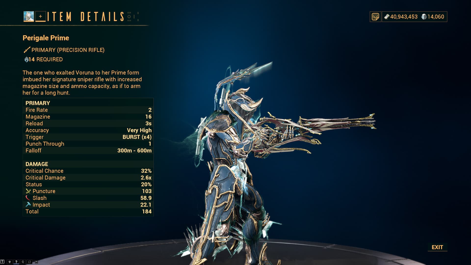 Valkyr Prime Warframe Relics